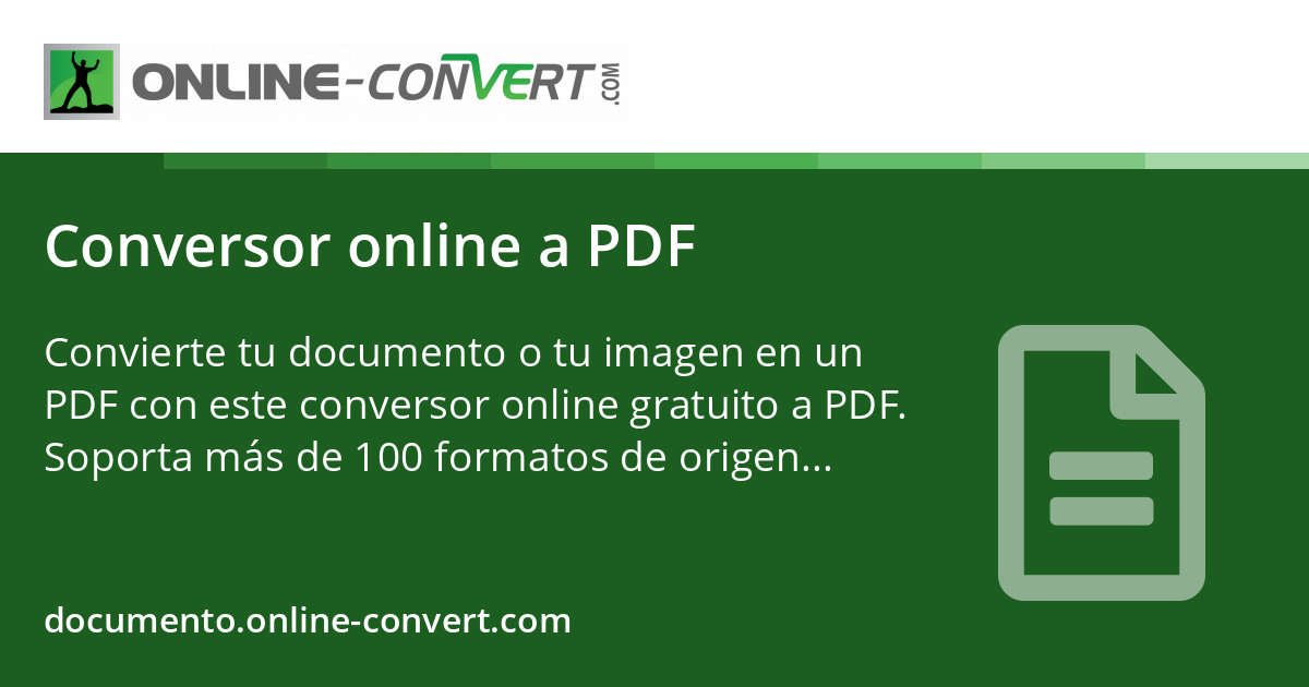 Conversor online a PDF