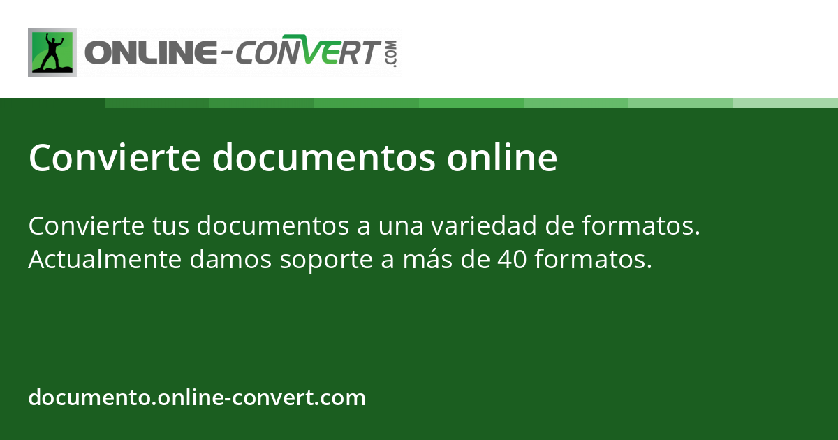 Convierte documentos online