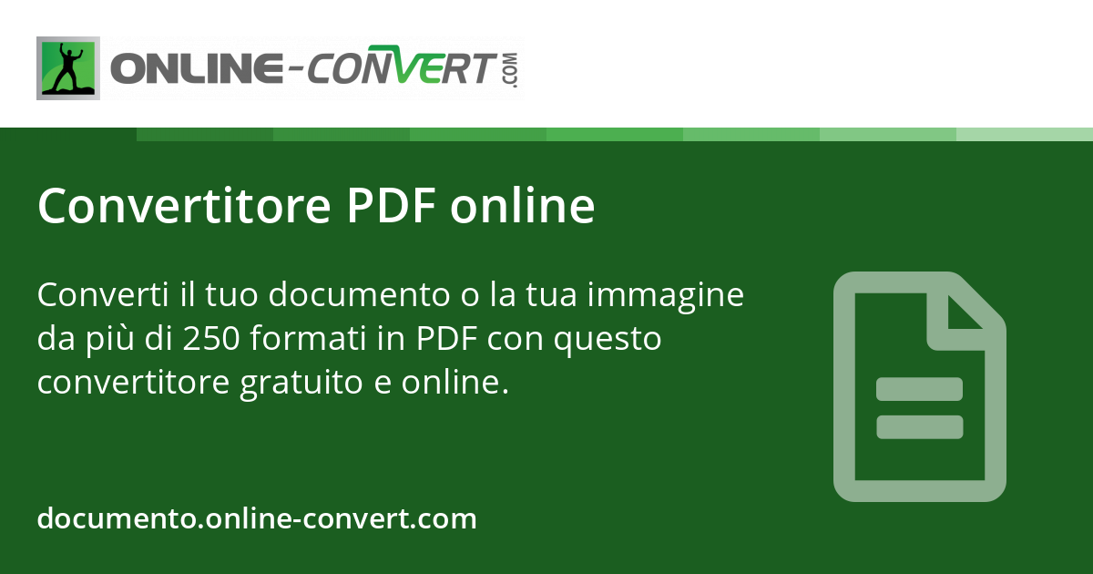 Convertitore PDF online