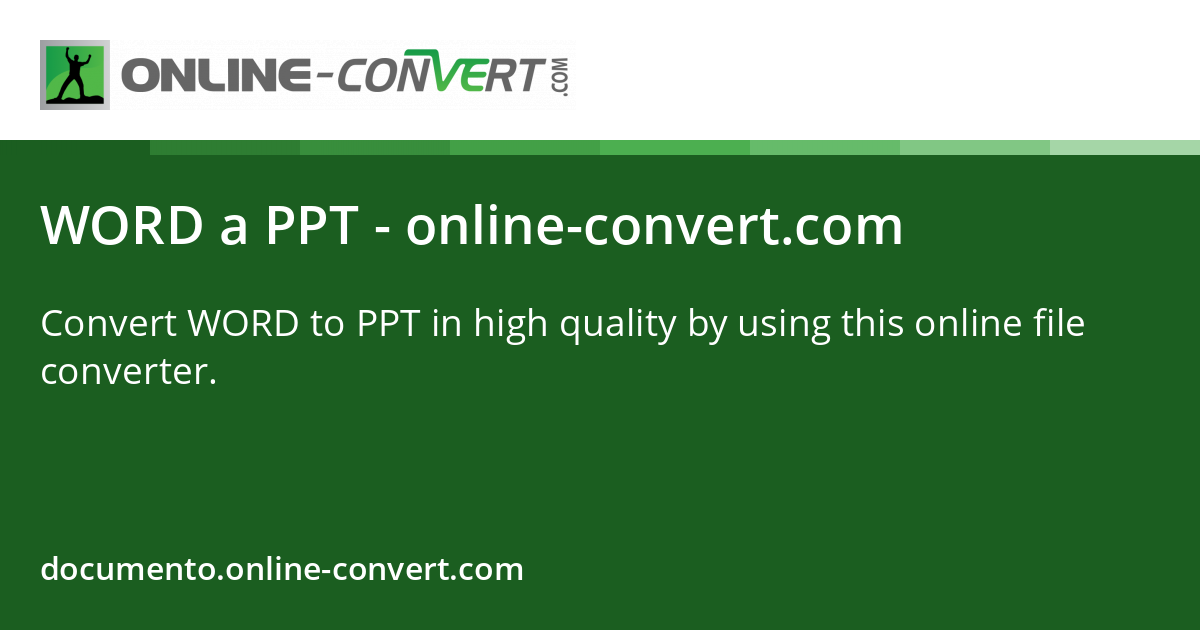 WORD a PPT - online-convert.com