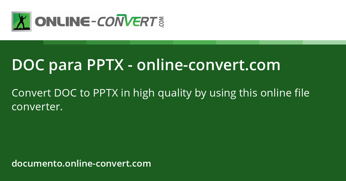 DOC para PPTX - online-convert.com