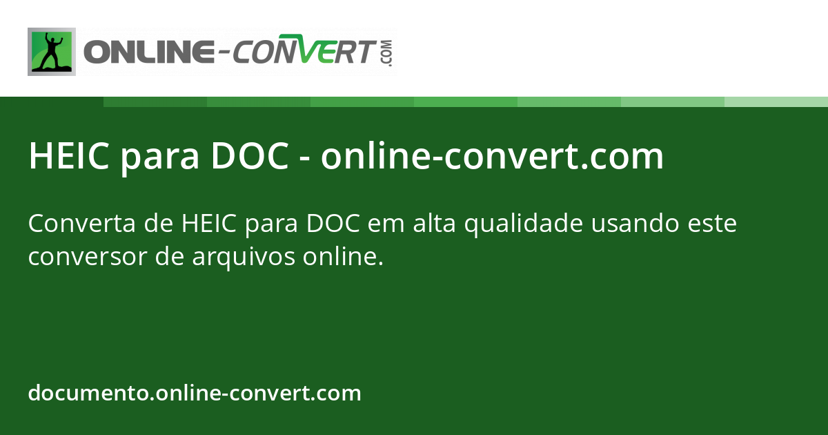 HEIC para DOC - online-convert.com HEIC para DOC - online-convert.com