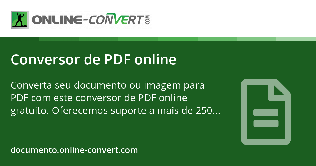Conversor de PDF online