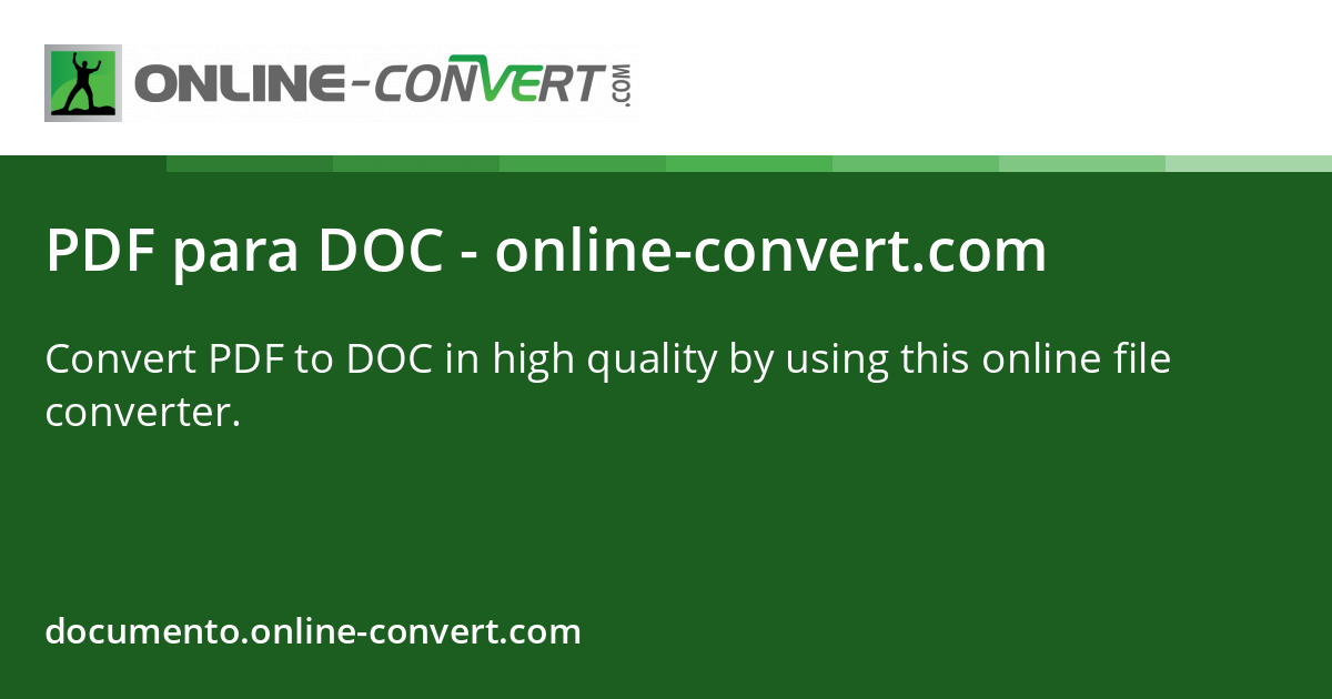 PDF para DOC - online-convert.com