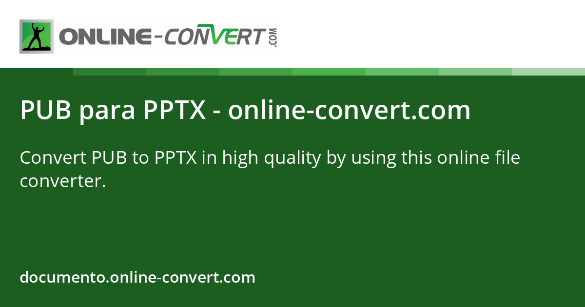 PUB para PPTX - online-convert.com