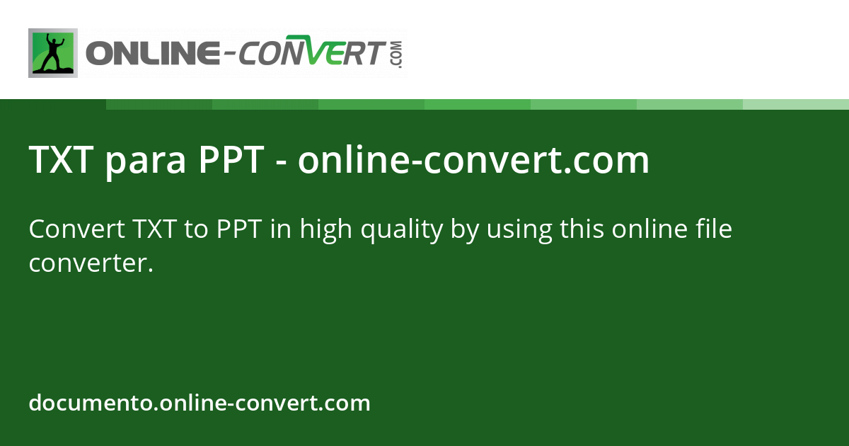 TXT a PPT - online-convert.com