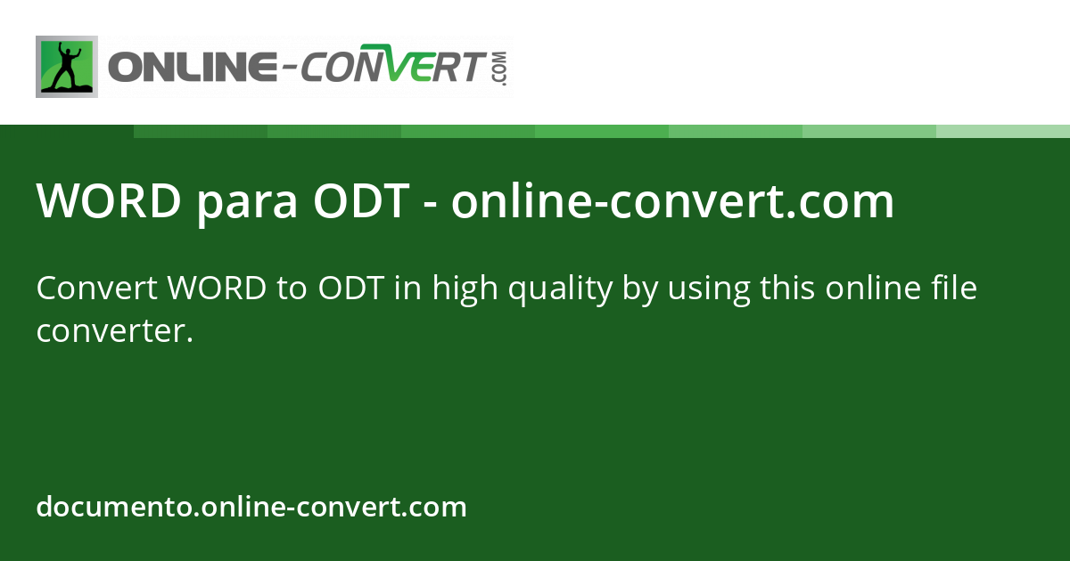 WORD para ODT - online-convert.com